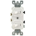 Leviton 5224-2W 120/277-Volt 15 Amp 1-Pole Duplex Style Commercial ...