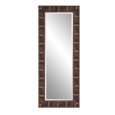 Dawn Kitchen Solid Wood And Plywood Frame Reddish Brown Finish Mirror ...