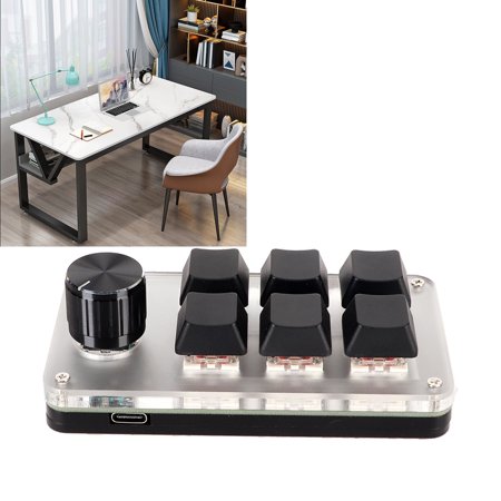 USB Mini Key Keypad, DIY Programmable Keyboard With Custom Knob, Mechanical Gaming Programming ...