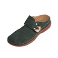 Bkhluea Women Perforated Buckle Mule Shoes Comfortable Slip On Footwear ...