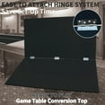9FT Ping Pong Table Top, Mid-Size Foldable Ping Pong Table Topper for ...