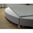 Greatime B1159 Modern Round Shape Platform Bed, Queen, White - Walmart.com