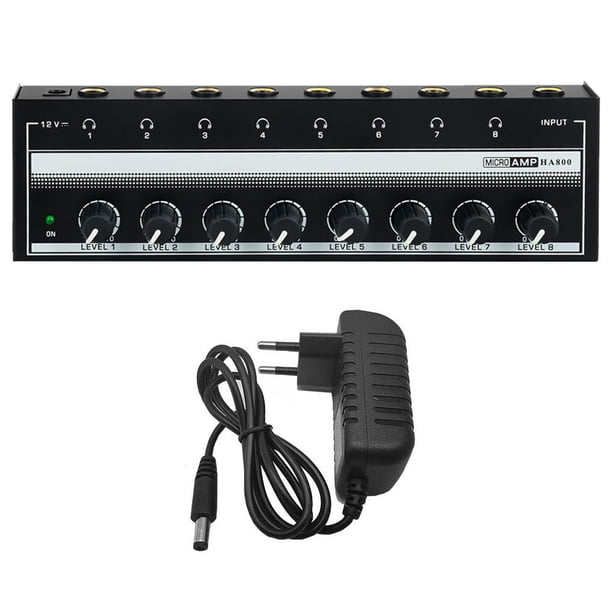 Amplificador 8 Canales Recargable HA800 Con Adaptador Corriente ...