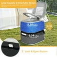 DWVO 6.34 Gallon Portable Toilet for RV Camping, Leak-Proof Indoor ...