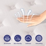 Vantovis King Size Mattress in a Box,14 inch Hybrid of Memory Foam and ...