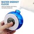 Raindrops Water Energy Clock Bathroom Mini Waterproof Alarm Digital ...