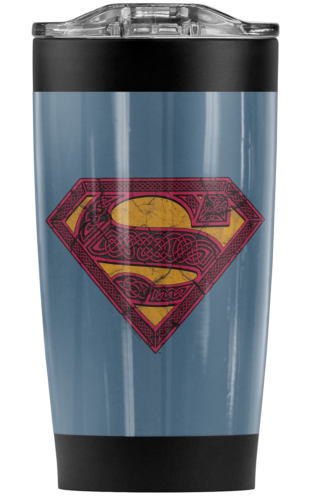 Superman Celtic Shield Stainless Steel Tumbler 20 oz Coffee Travel Mug ...