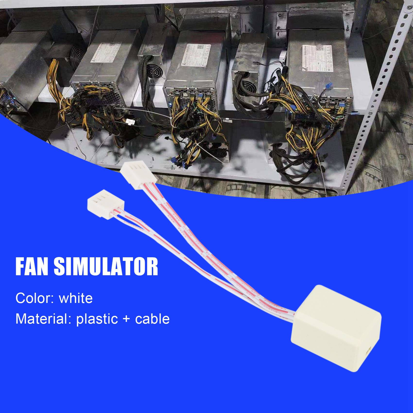 Buy Fan Simulator with Dual Plugs for Bitmain Antminer Miners L3 D3 S7 ...