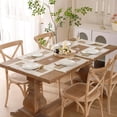 Bohemian table mats 6 piece set, with fringes of straw table decoration ...