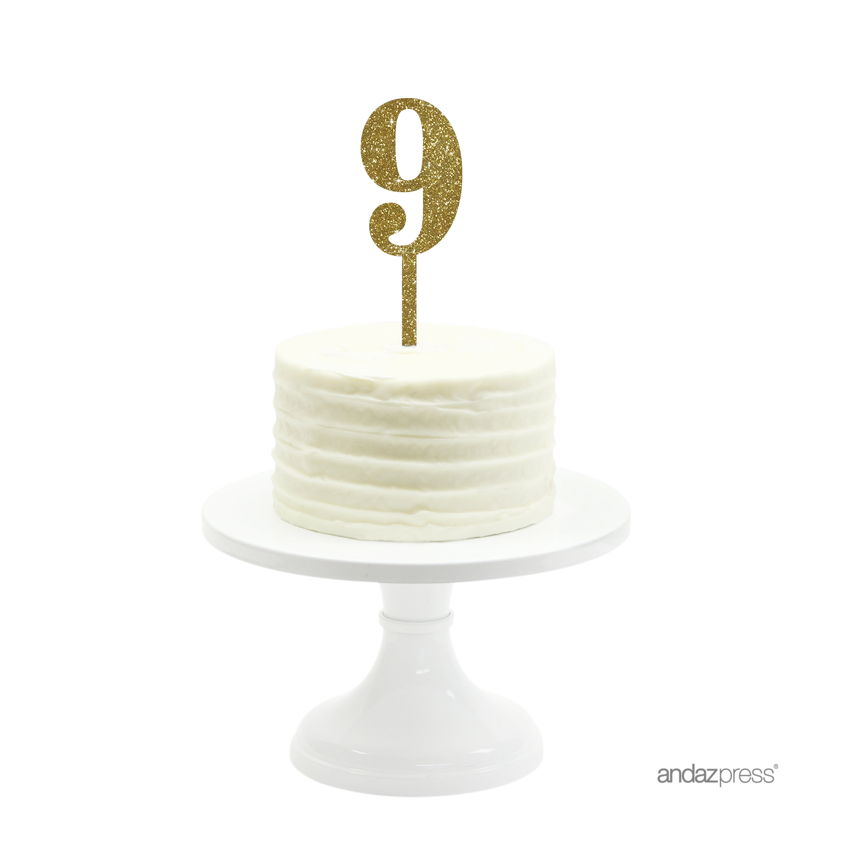 Gold Glitter Number 9 Acrylic Birthday Cake Topper - Walmart.com Gold Glitter Number 9 Acrylic Birthday Cake Topper - Walmart.com