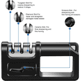 4in1 Knife Sharpener, 3 Stage Manual Sharpener for Sharpening Kitchen ...