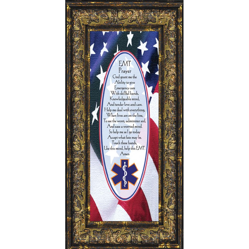 EMT Prayer, Picture Frame for EMT Who Serves the Community, Picture ...