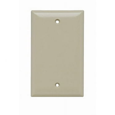 Hubbell NPJ4LA Lt Almond 4-Gang Unbreakable MidSize Switch Plate Cover ...