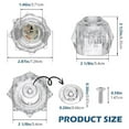 Modern Clear Acrylic Shower Handle Replacement With Offsets Hole Design ...