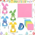 8 Sets Easter Cloth Napkin with Wooden Bunny Napkin Rings Napkin Holder ...