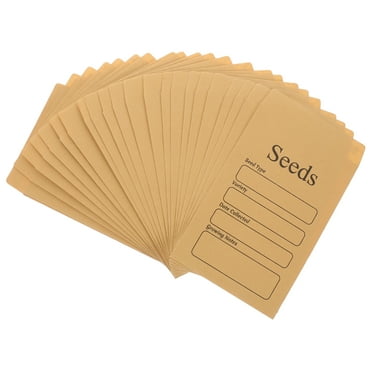 100PCS Seed Packets Envelopes: Self Sealing Kraft Small Envelopes for ...