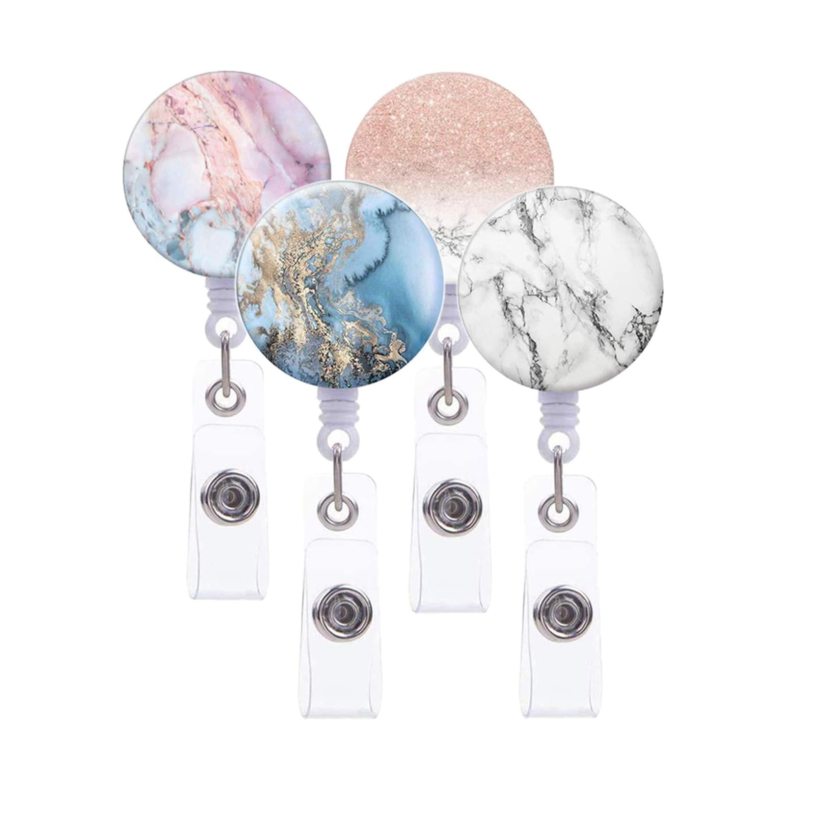 Retractable Badge Holders with Carabiner Reel Clip for Vertical Style ...