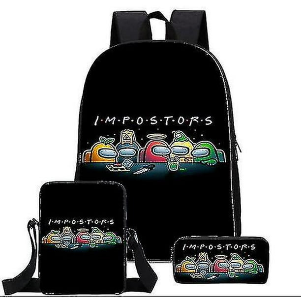 Among Us Visor Backpack Kids Rucksack Crewmate Back To School Bag A ...