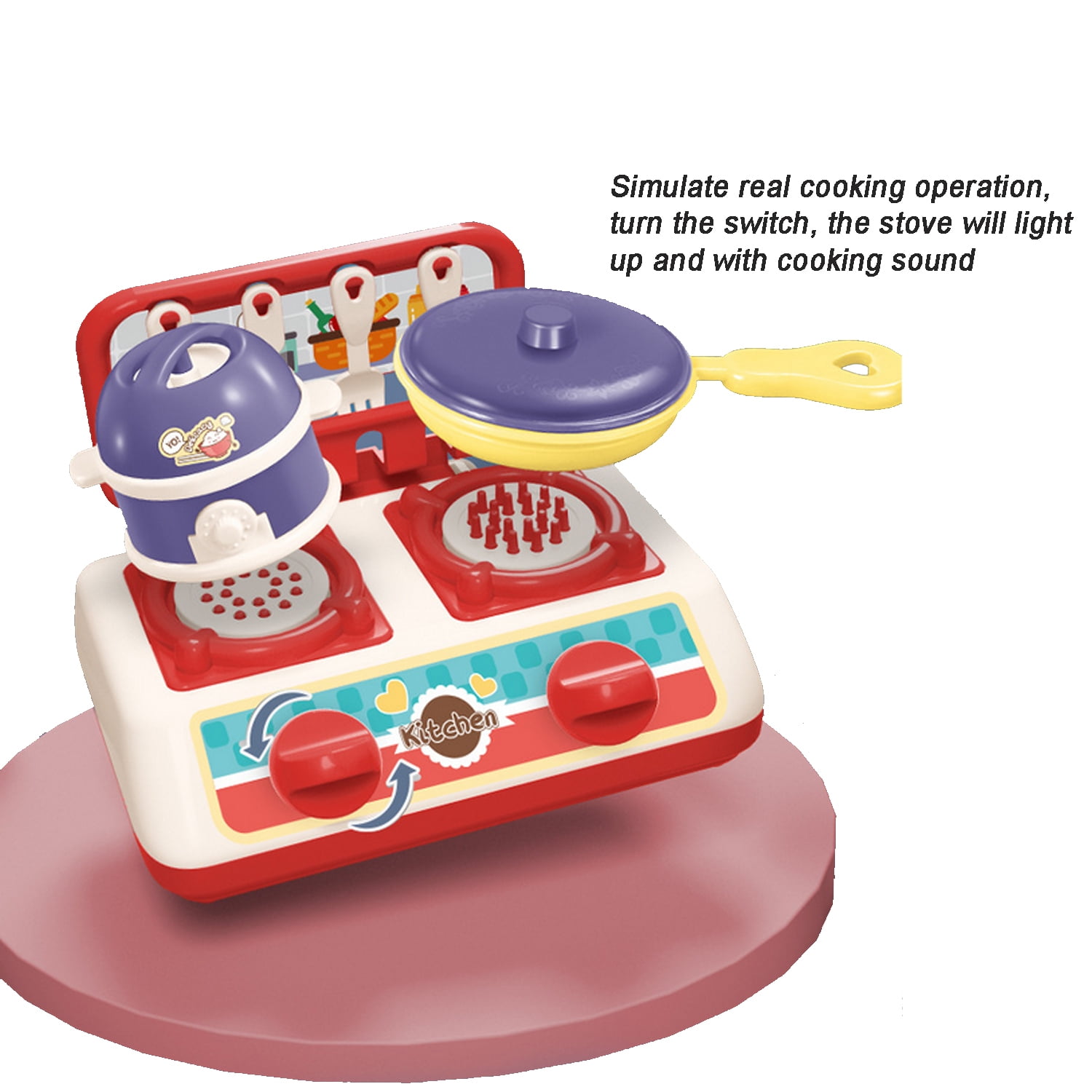 Kids Toy Kitchen Sets, Play Kitchen Accessories for Kids Ages 4-8 3-5 ...