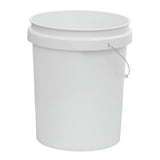 United Solutions 5 Gallon White Plastic Utility Bucket with Comfort ...