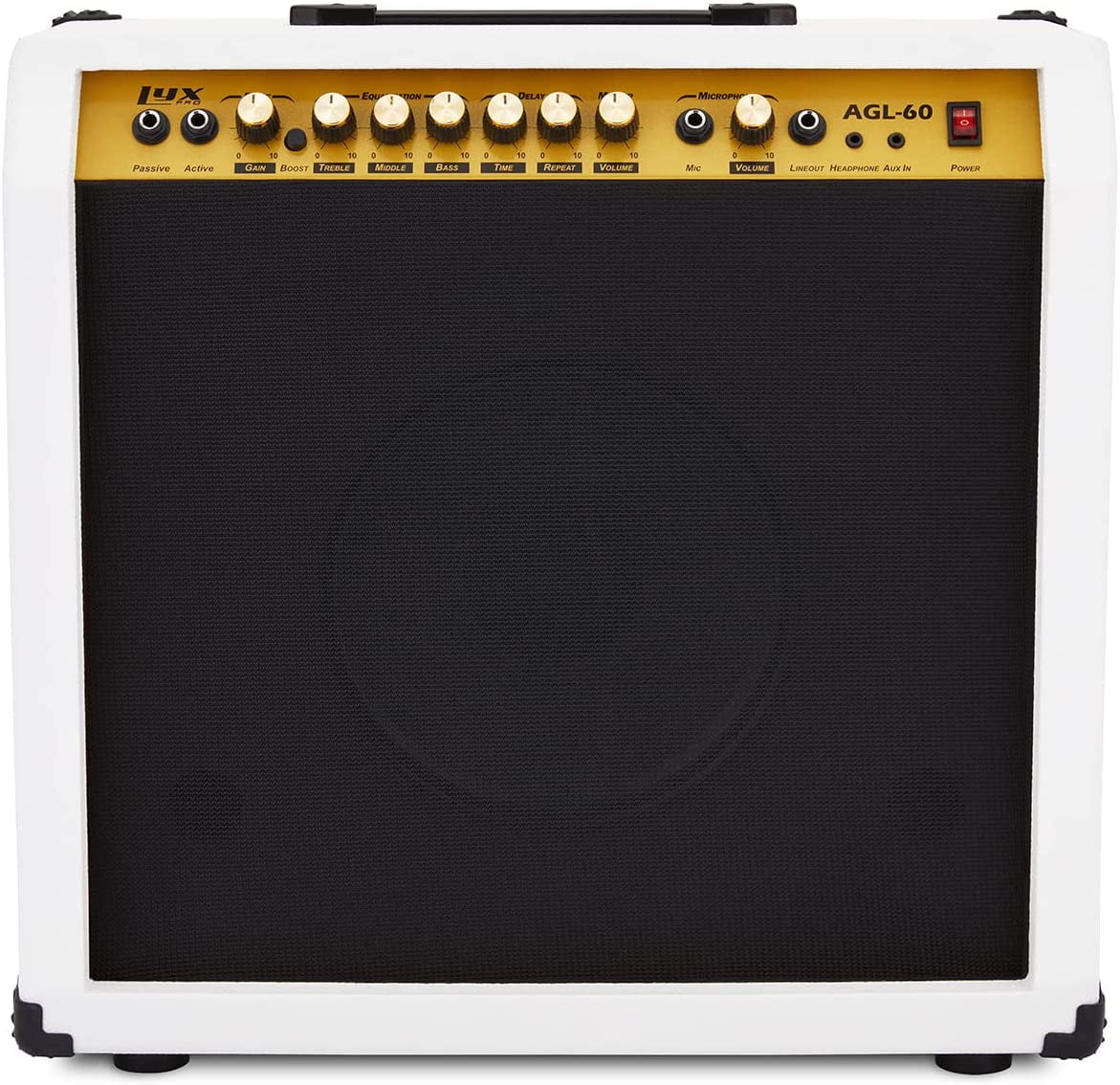 LyxPro Electric Guitar Amplifier 60 Watt Guitar Amp w/Built-In Speaker ...