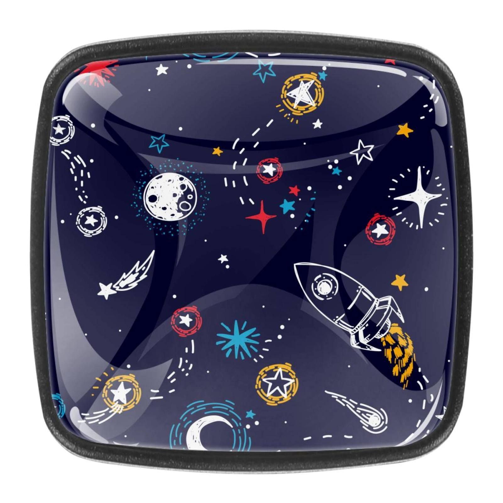 4 Pcs Square Cabinet Handle Cupboard Knob Drawer Pulls Handle Space ...