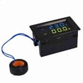 BIMZUC Black Digital Voltmeter Ammeter LCD Screen 2 in 1 AC Voltage ...