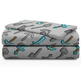 Minecraft Video Game Isometric Characters Kids Full Fitted Sheet Set ...