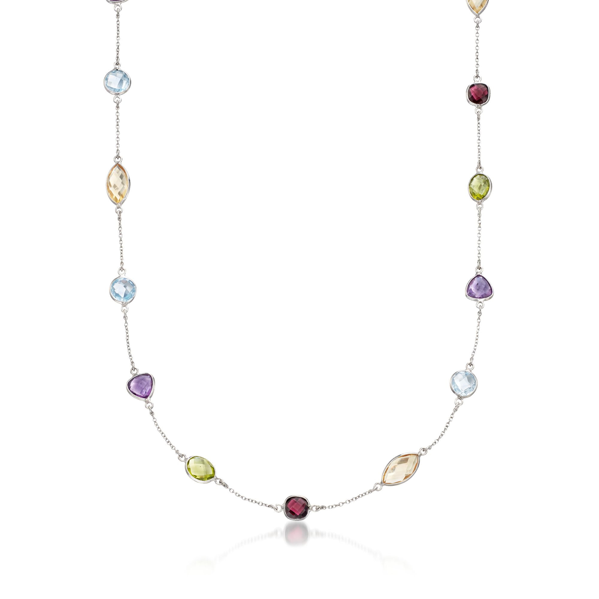 Ross-Simons - Ross-Simons 17.80-35.96 ct. t.w. Multi-Gemstone Station ...