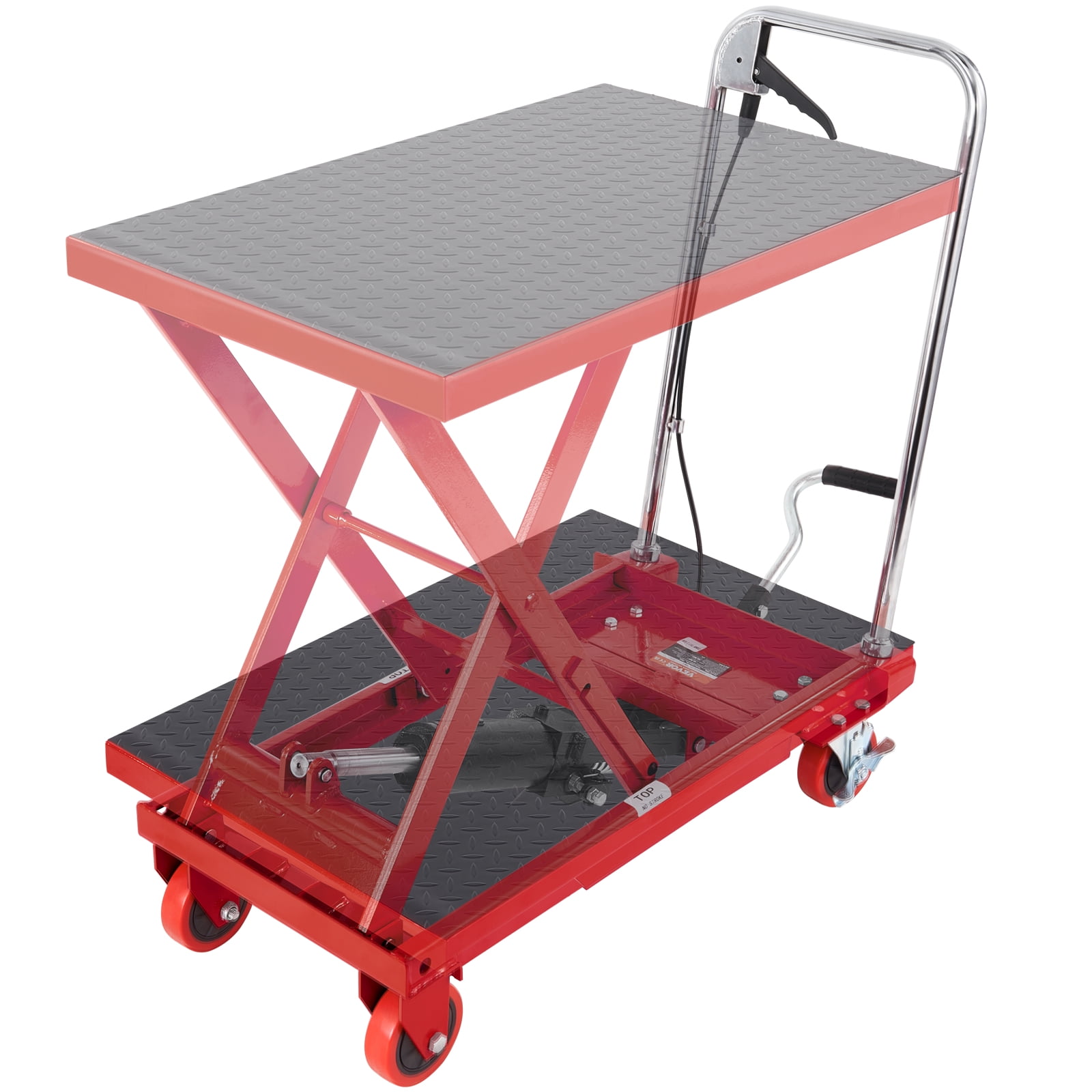 Click here for Vevor Hydraulic Lift Table Cart  500lbs Capacity 2... prices