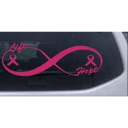Pink Ribbon Breast Cancer Awareness Find A Cure Automotive Car Window ...