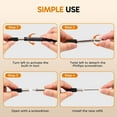 One Pen Nine Functions, 9 in 1 Multitool Pen with LED Light, Multi Tool ...