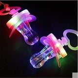 8 Pieces Led Light up Pacifier Necklace Glowing Flashing Party Favors ...