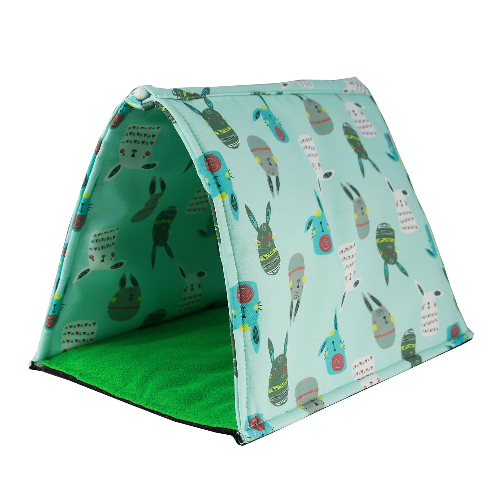 Reptile Hide Bed Hideout Habitat Triangular Tent Chameleons Leopard ...