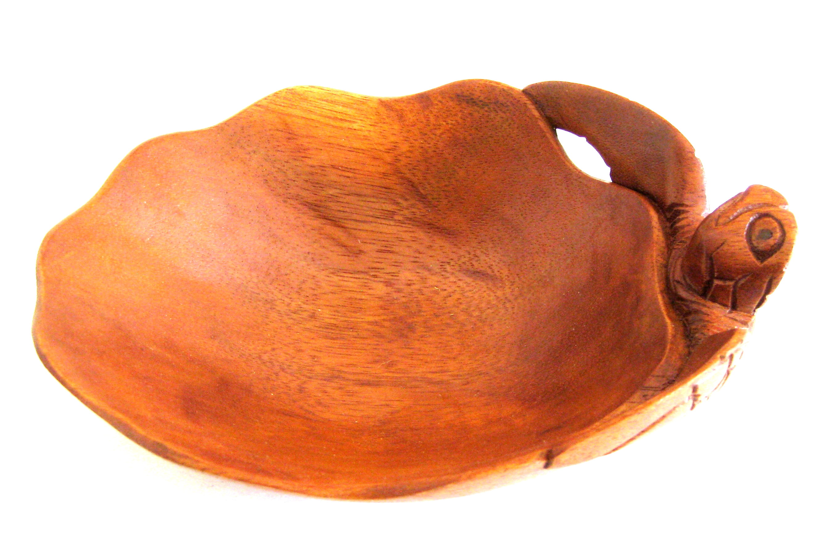 Turtle Wood Bowl, Candy Dish Hand Carved Turtle Wooden Centerpiece ...