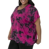 Women's Plus-Size Active Poncho 2fer Top - Walmart.com