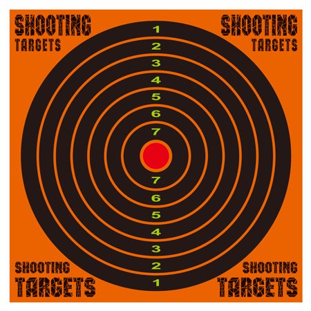 Bangcool 10 Sheets Paper Target Creative 7 Rings Paper Archery Target ...