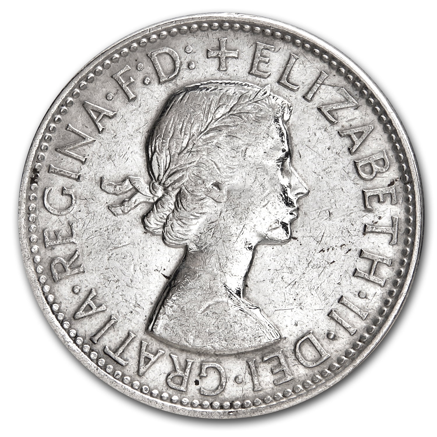 1953-1963 Australia Silver Florin Elizabeth II Avg Circ - Walmart.com