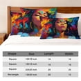 African Women Throw Pillow Covers 20 x 20 Inch Pillow Covers Set of 2 ...