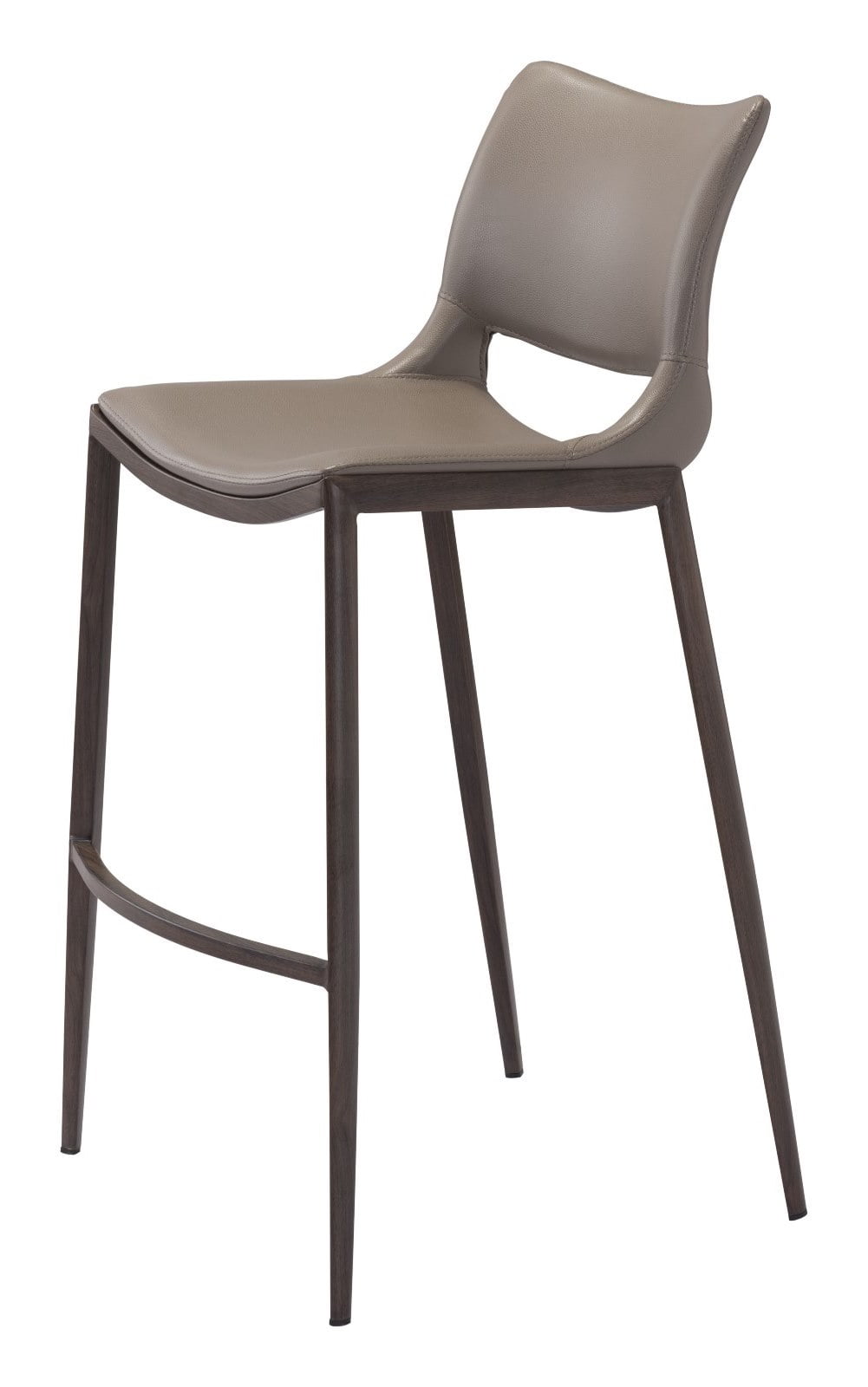 Modern Contemporary Bar Side Stool Chair Barstool, Set of 4, Grey Gray ...