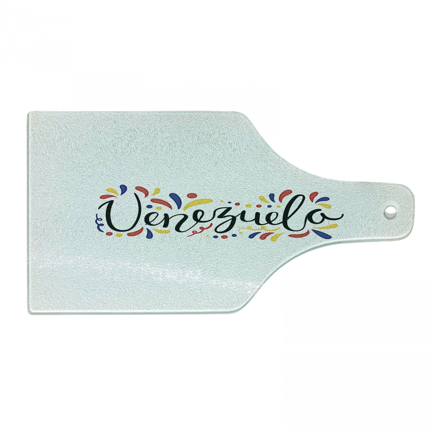 Venezuela Cutting Board, Cursive Lettering on a Plain Background ...