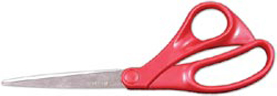 Singer Bent Scissors, 8-1/2", Contoured Red Handle - Walmart.com