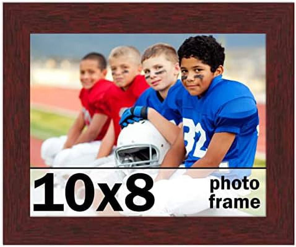10X8 Frame Brown Mahogany Picture Frame - 100% Solid Wood Frame Kit ...