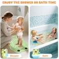 Baby Bath Mat for Tub Non Slip Bathtub Mat Ruber Cartoon Frog Shower ...