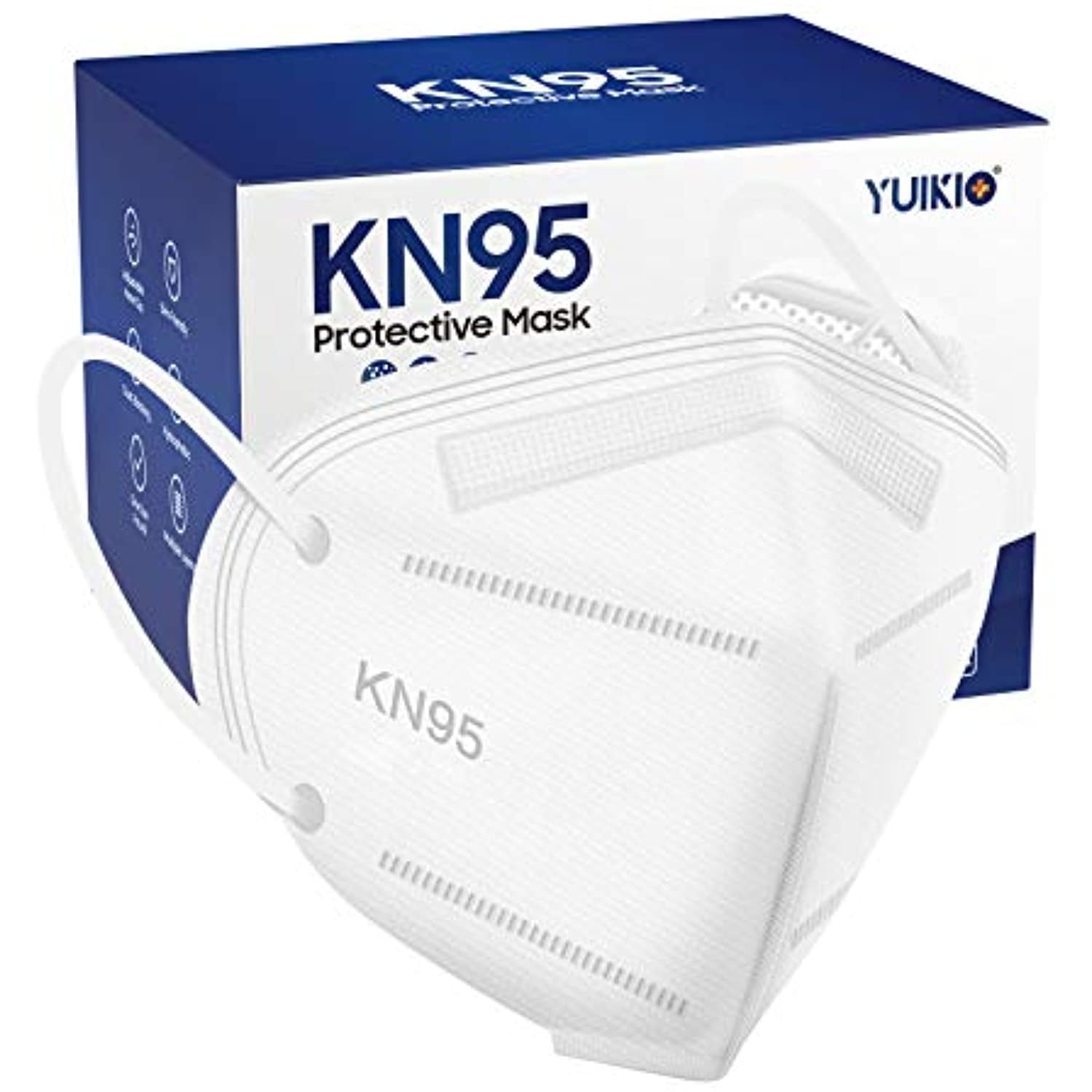 Face Mask, 30 Pack Cup Protective Masks, Filter Efficiency≥95%, 5 ...