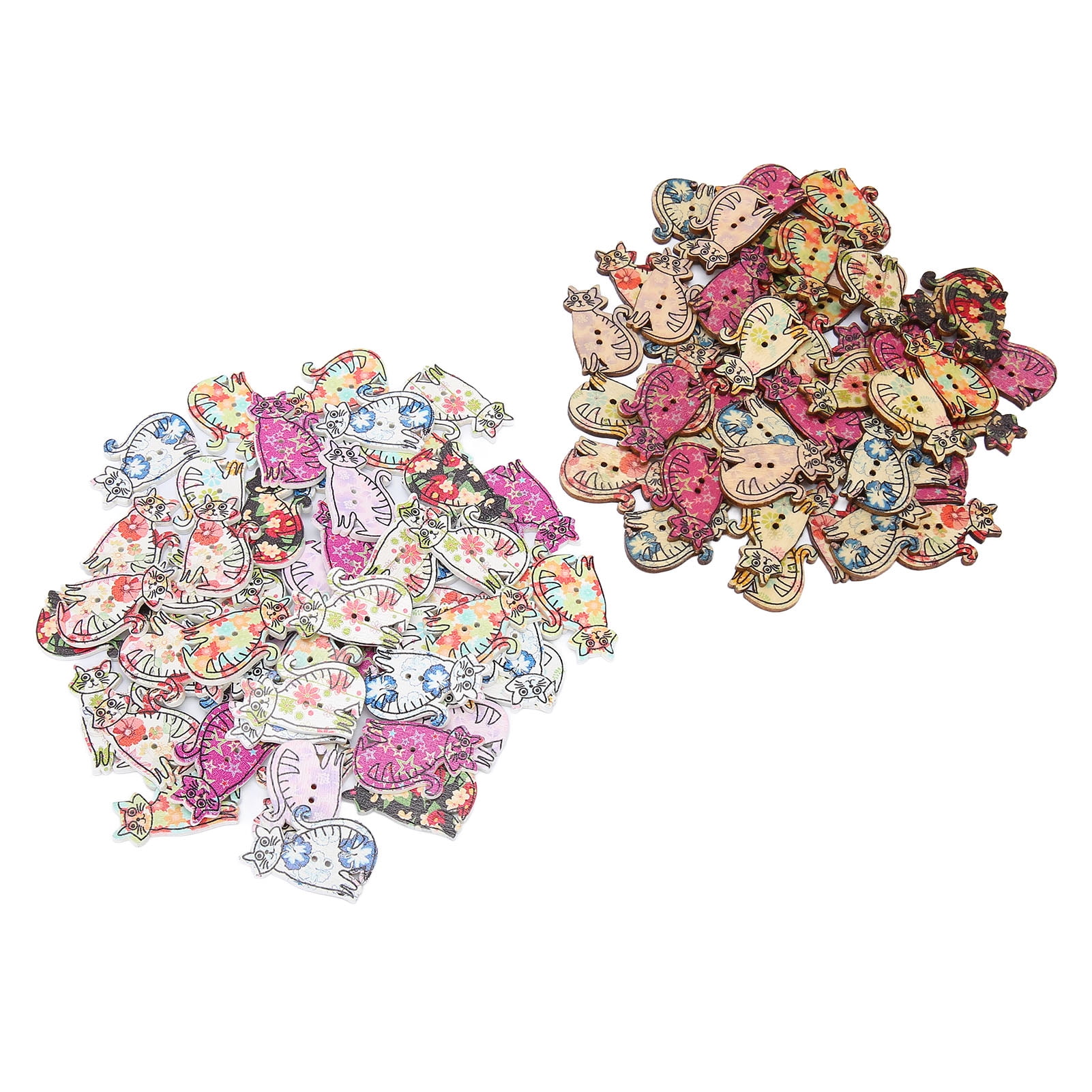 Botones de Madera Bling Bling 100 piezas botones artesanales ...