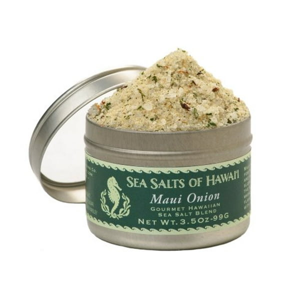 Sea Salts of Hawaii Maui Onion Hawaiian Sea Salt 3.5oz. Tin - Walmart.com