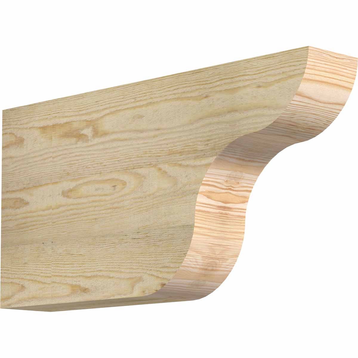 4"W x 12"H x 24"L Carmel Rough Sawn Rafter Tail, Douglas Fir - Walmart.com