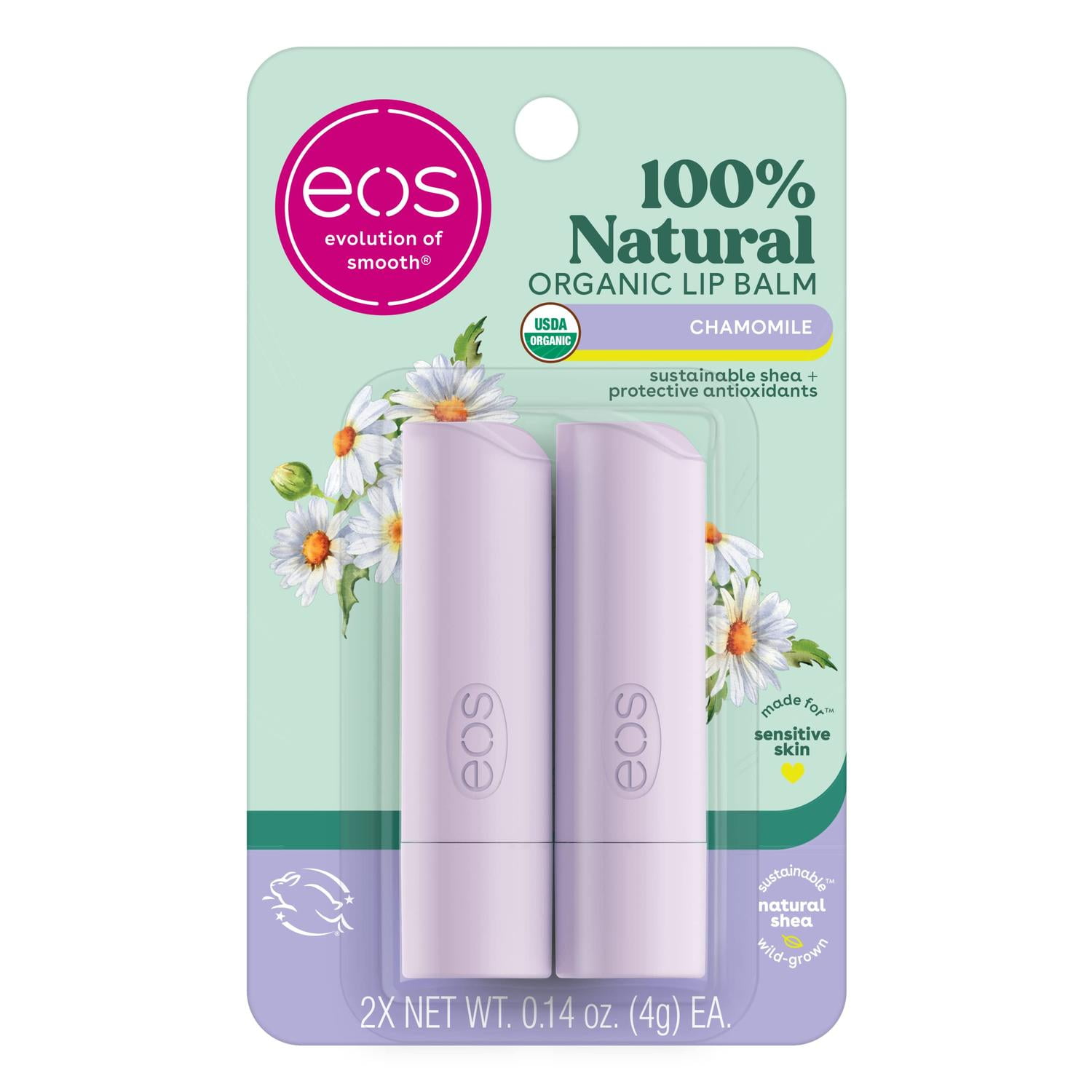 eos Natural & Organic Stick Lip Balm - Chamomile | Certified Organic ...