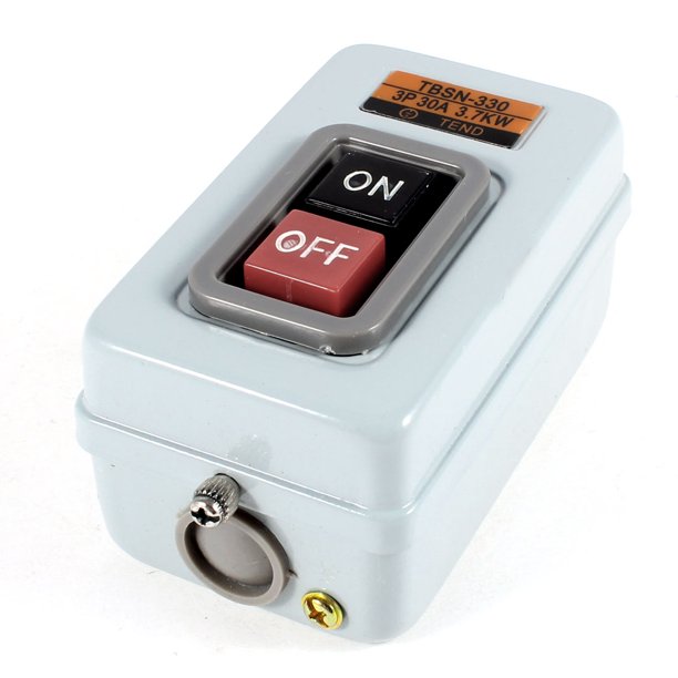 TBSN-330 30A 3.7KW ON/OFF Three Positions 3P Push Button Switch ...